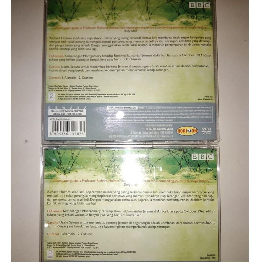 VCD Dokumenter Battlefields Original produksi BBC (isi 2 CD), Musik ...