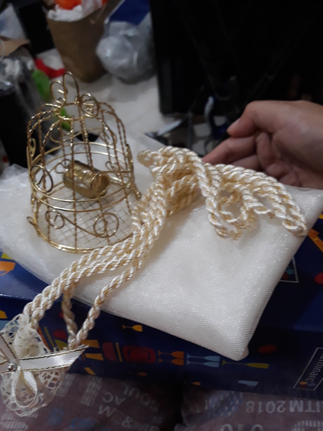 Wedding ceremony cord, veil, and coin holder, Women's Fashion, Watches ...