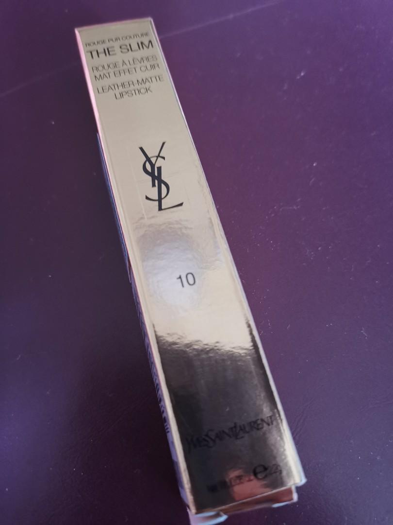 YSL Leather-Matte Lipstick (New Colour Code 10), Beauty & Personal Care ...