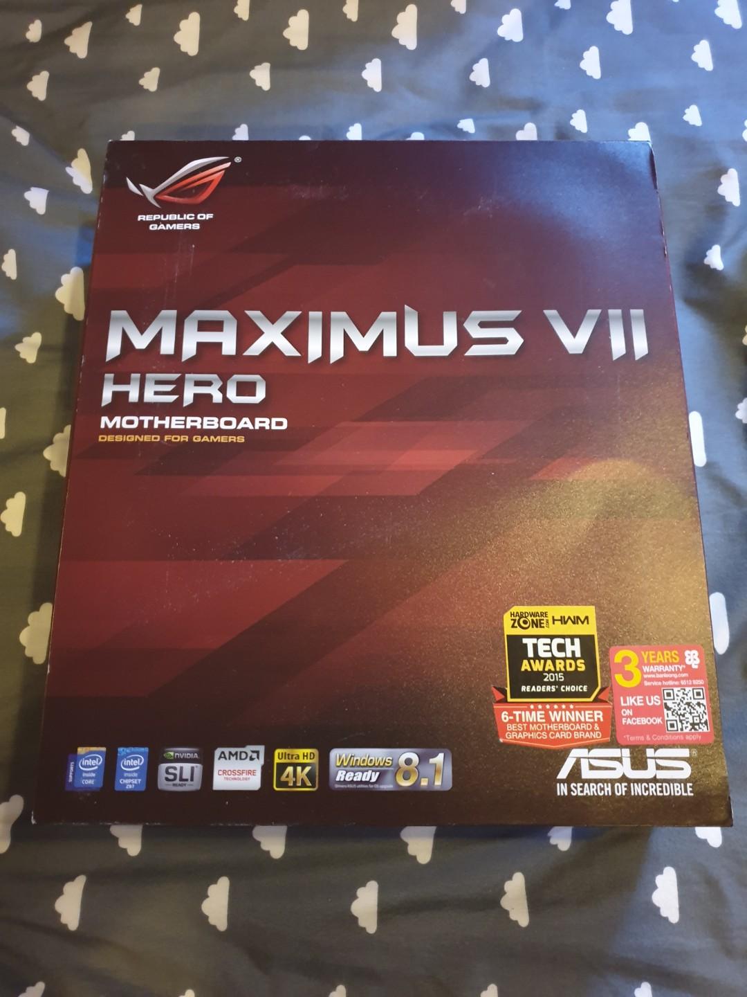 Asus Maximus Hero VII (VRM spoiled), Computers & Tech, Parts & Accessories, Computer Parts on ...