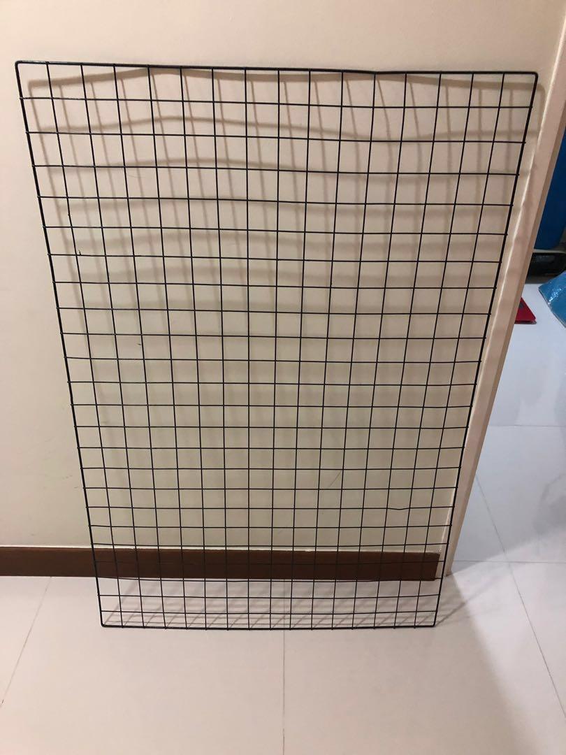 Black wire mesh rack(Wall Rack), Furniture & Home Living, Furniture ...