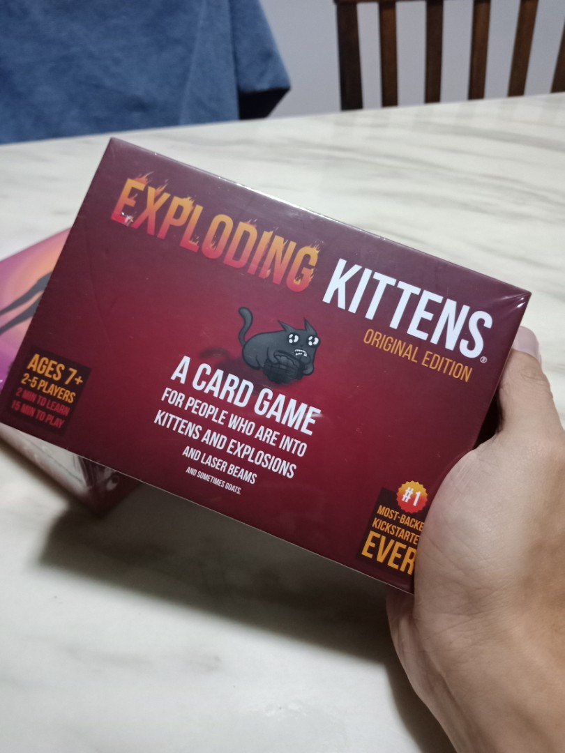 Exploding Kittens Original Edition, Hobbies & Toys, Toys & Games on ...