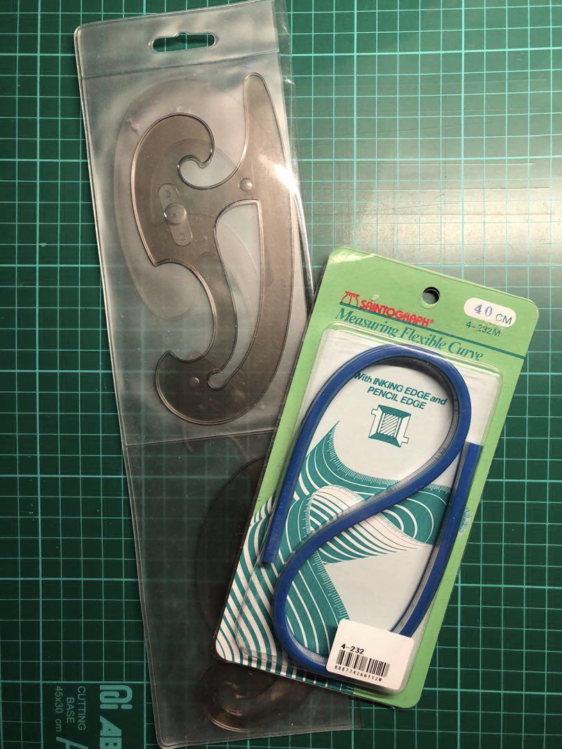 French Curve and Saintograph Measuring Flexible Curve , Hobbies & Toys ...