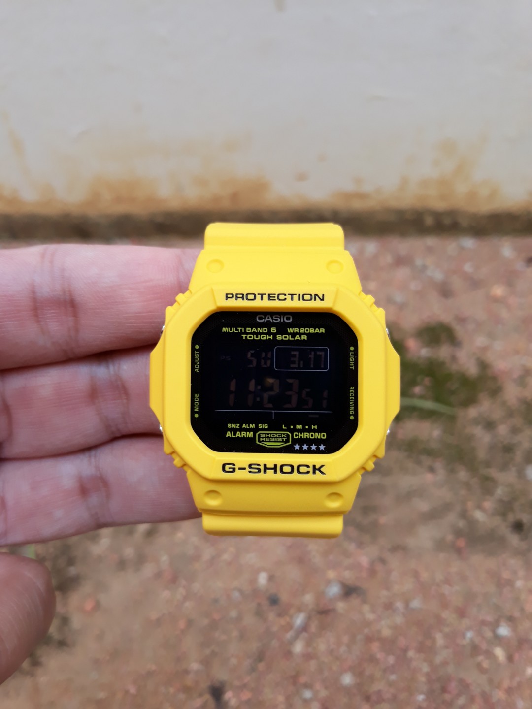 G-SHOCK GWM5610NV become Yellow, Men's Fashion, Watches & Accessories ...