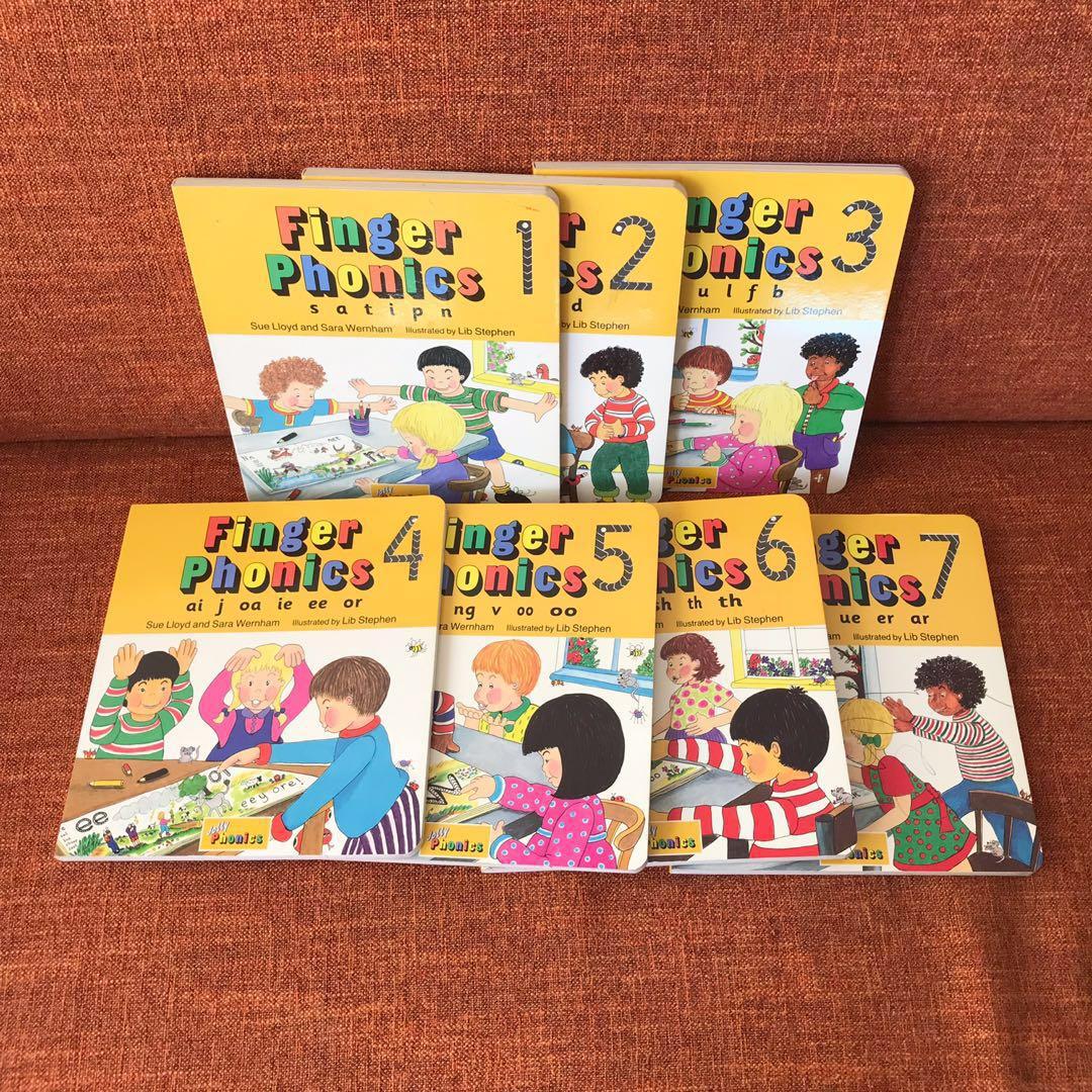 Jolly Phonics Finger Phonics Set 1 - 7, Hobbies & Toys, Books ...