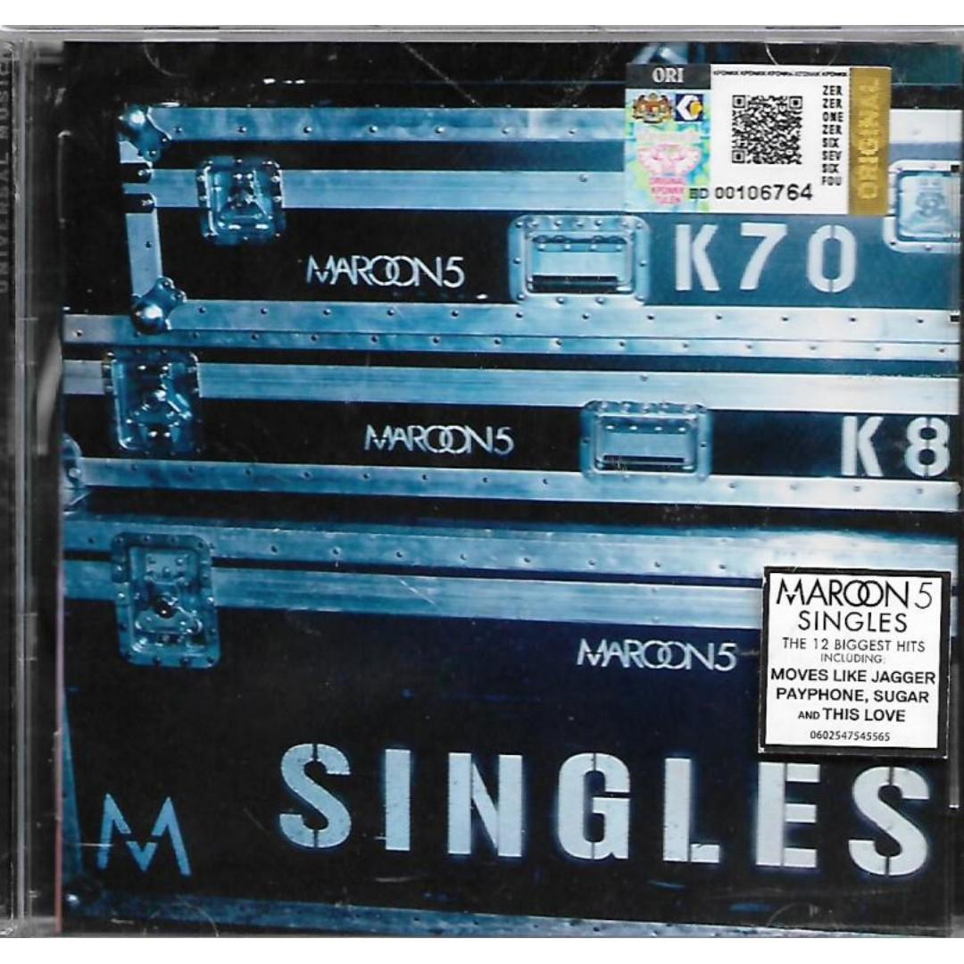 Maroon 5 Singles Collection Greatest Hits CD South East Asia Edition ...
