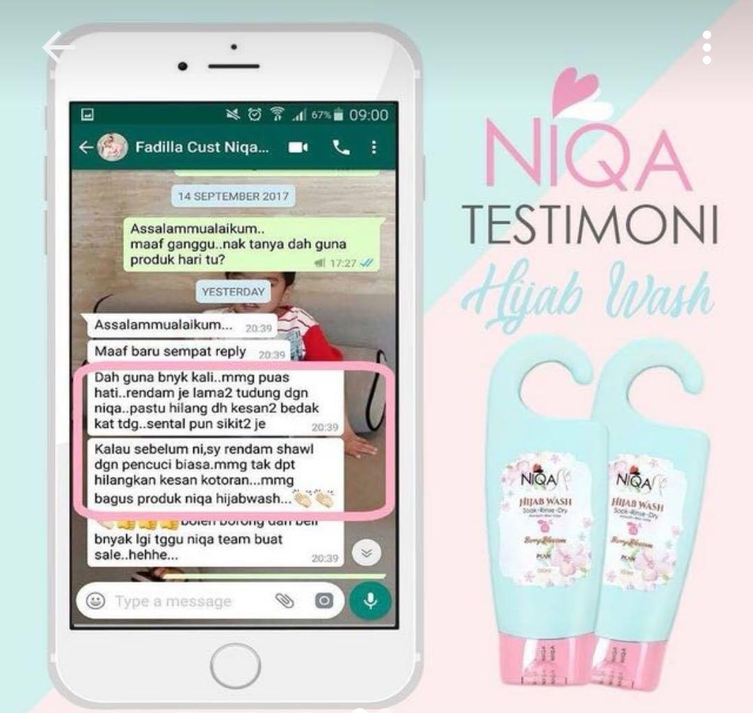 Niqa Hijab Wash & Niqa Instant Magic Spray, Everything Else on Carousell