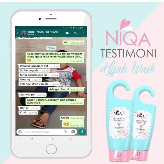 Niqa Hijab Wash & Niqa Instant Magic Spray, Everything Else on Carousell