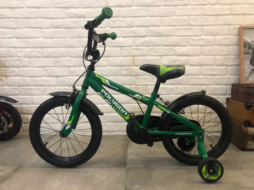 Polygon Kids Children Bicycle Bike with training wheels, Sports ...