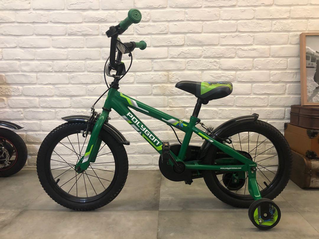 Polygon Kids Children Bicycle Bike with training wheels, Sports ...