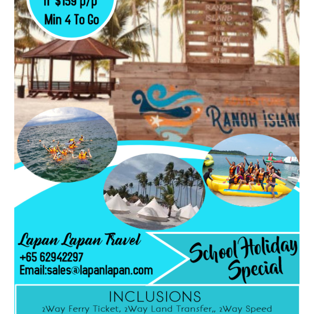 1Day Ranoh Island, Tickets & Vouchers, Flights & Overseas Attractions ...