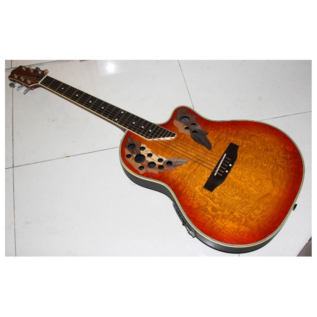 41” Toyama Japan Electric Acoustic Guitar - Ovation Copy, 興趣及遊戲, 音樂、樂器 ...