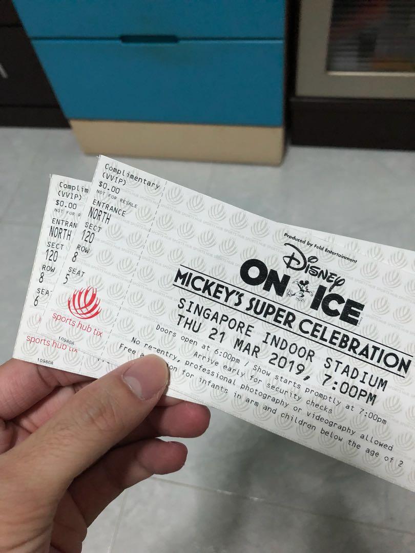 Disney On Ice VVIP Ticket, Tickets & Vouchers, Event Tickets on Carousell