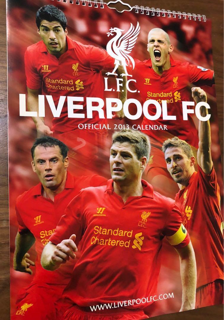Liverpool FC Calendar 2013, Hobbies & Toys, Memorabilia & Collectibles ...