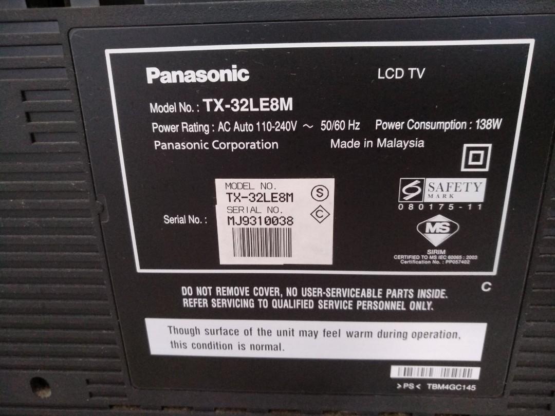 Panasonic & LG TV, TV & Home Appliances, TV & Entertainment, TV on ...