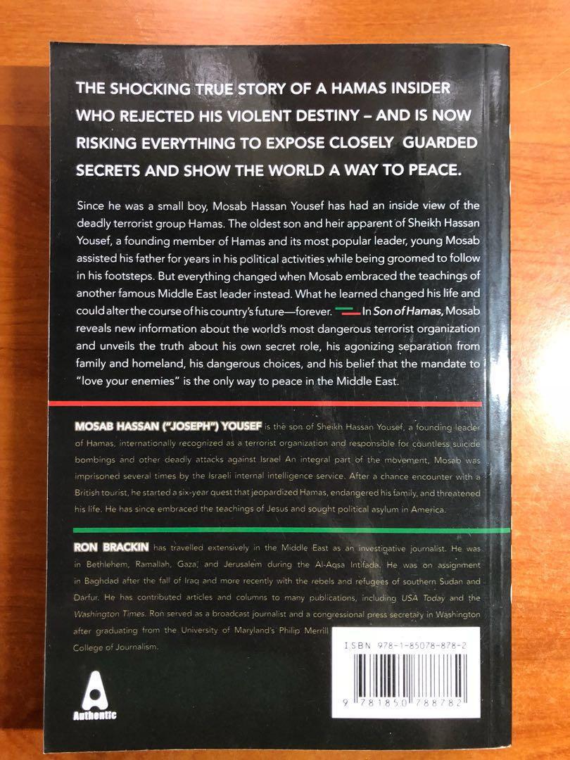 Son of Hamas by Mosab Hassan Yousef, Hobbies & Toys, Books & Magazines ...