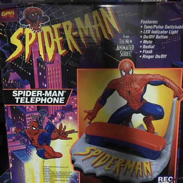 Spider-Man Telephone 1994, Hobbies & Toys, Toys & Games on Carousell