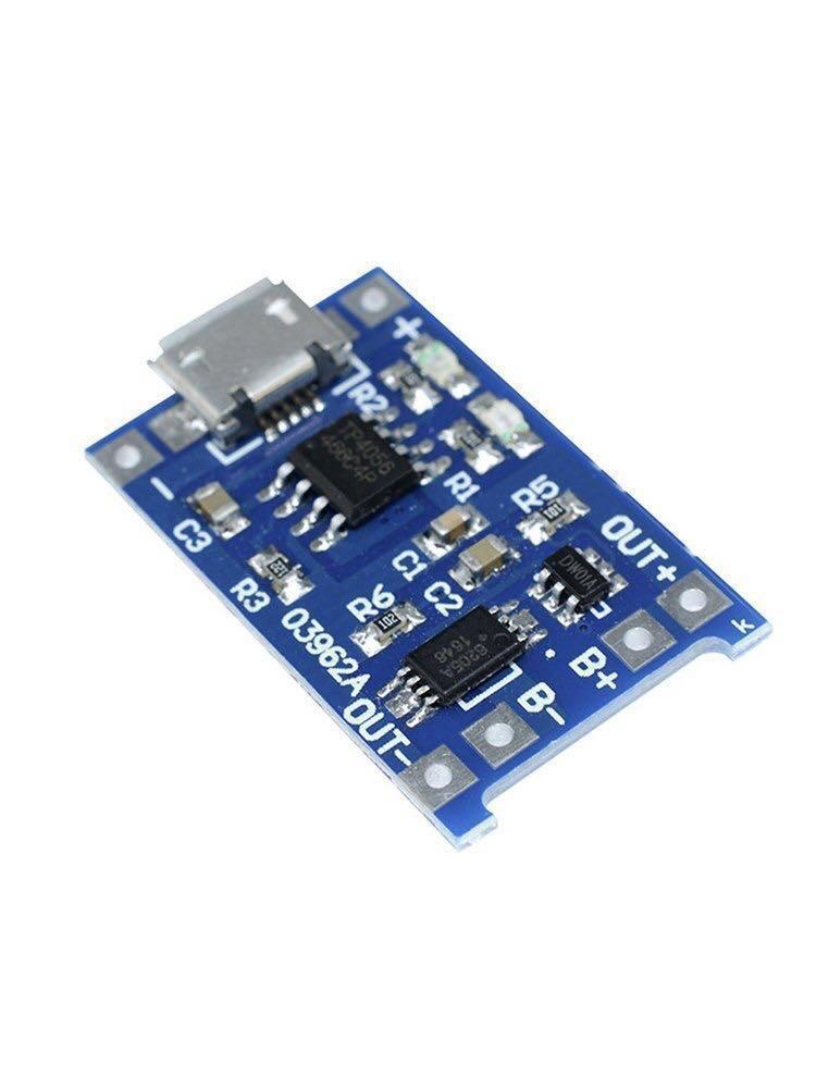 TP4056 charger Module for a Single Lithium-Ion Battery 18650 with ...
