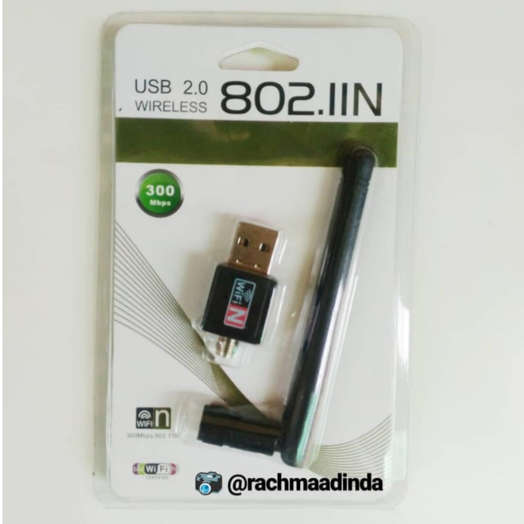 Wireless-N USB Wifi 300Mbps Wireless Adapter, Elektronik, Bagian Komputer & Aksesoris di Carousell