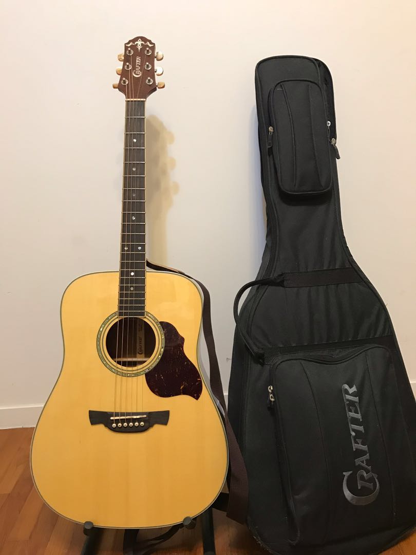 Acoustic Guitar: Crafter KD-10 Forte, Hobbies & Toys, Music & Media ...