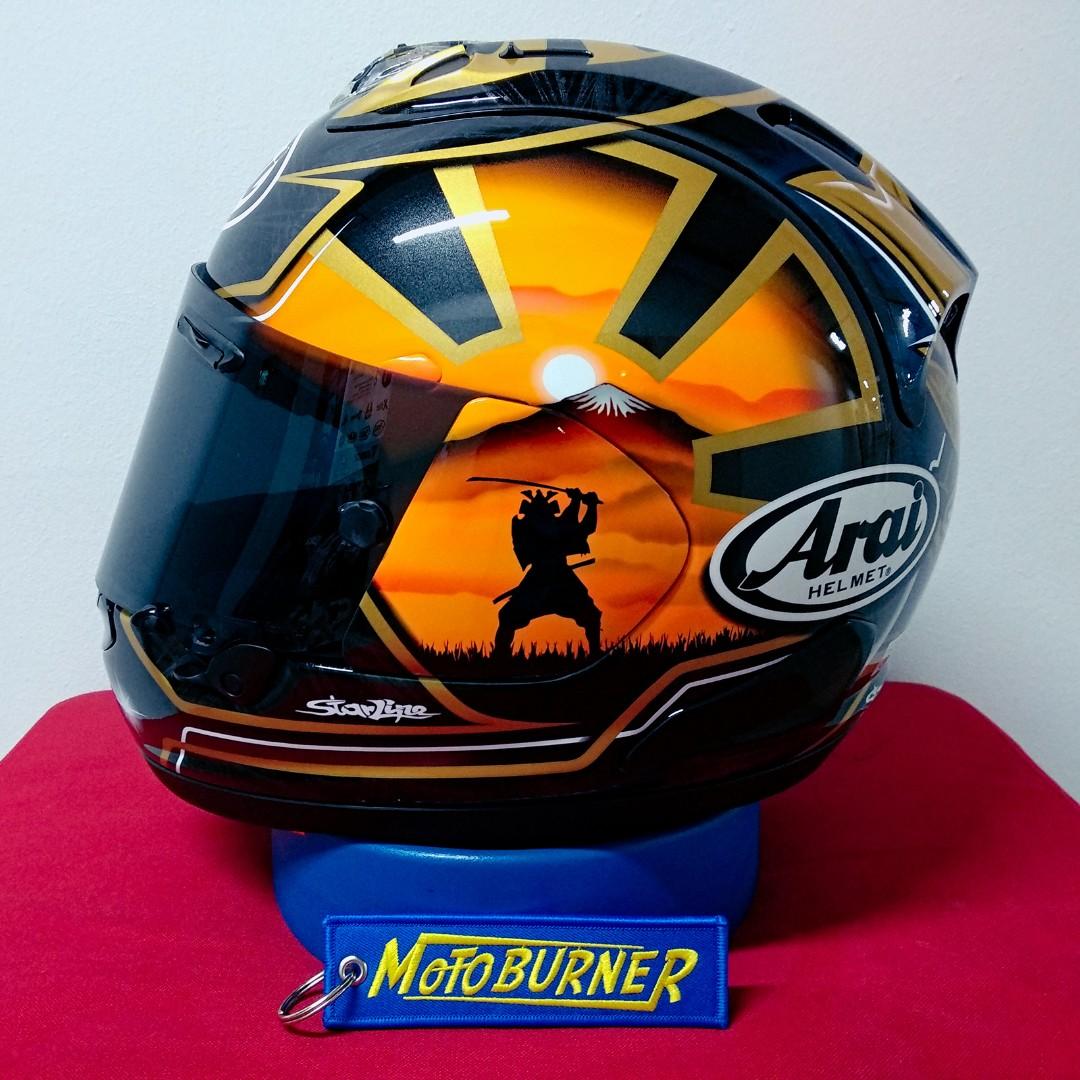 Arai RX7X Pedrosa Samurai Spirit, Motorcycles, Motorcycle Apparel on ...