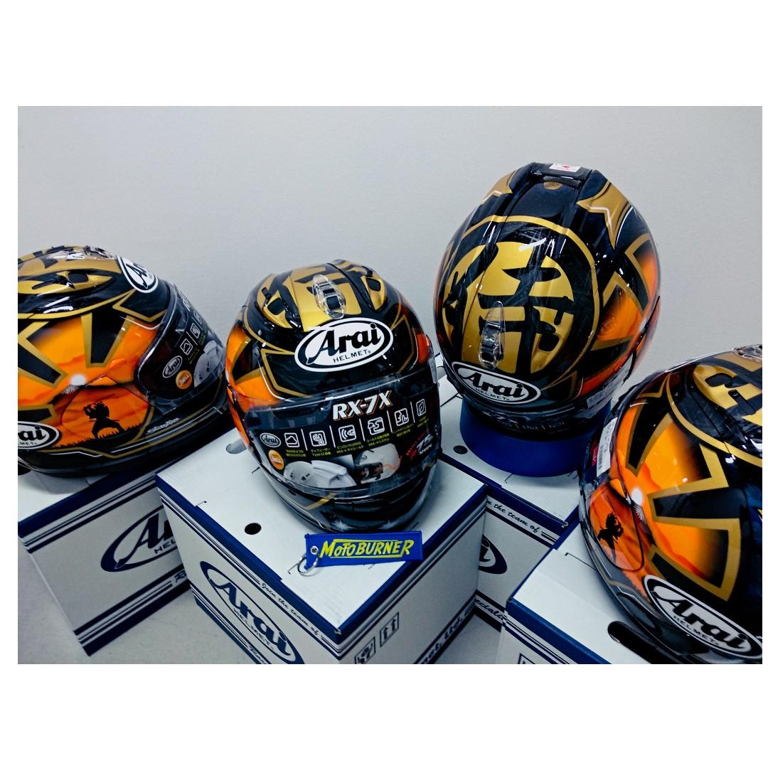 Arai RX7X Pedrosa Samurai Spirit, Motorcycles, Motorcycle Apparel on ...