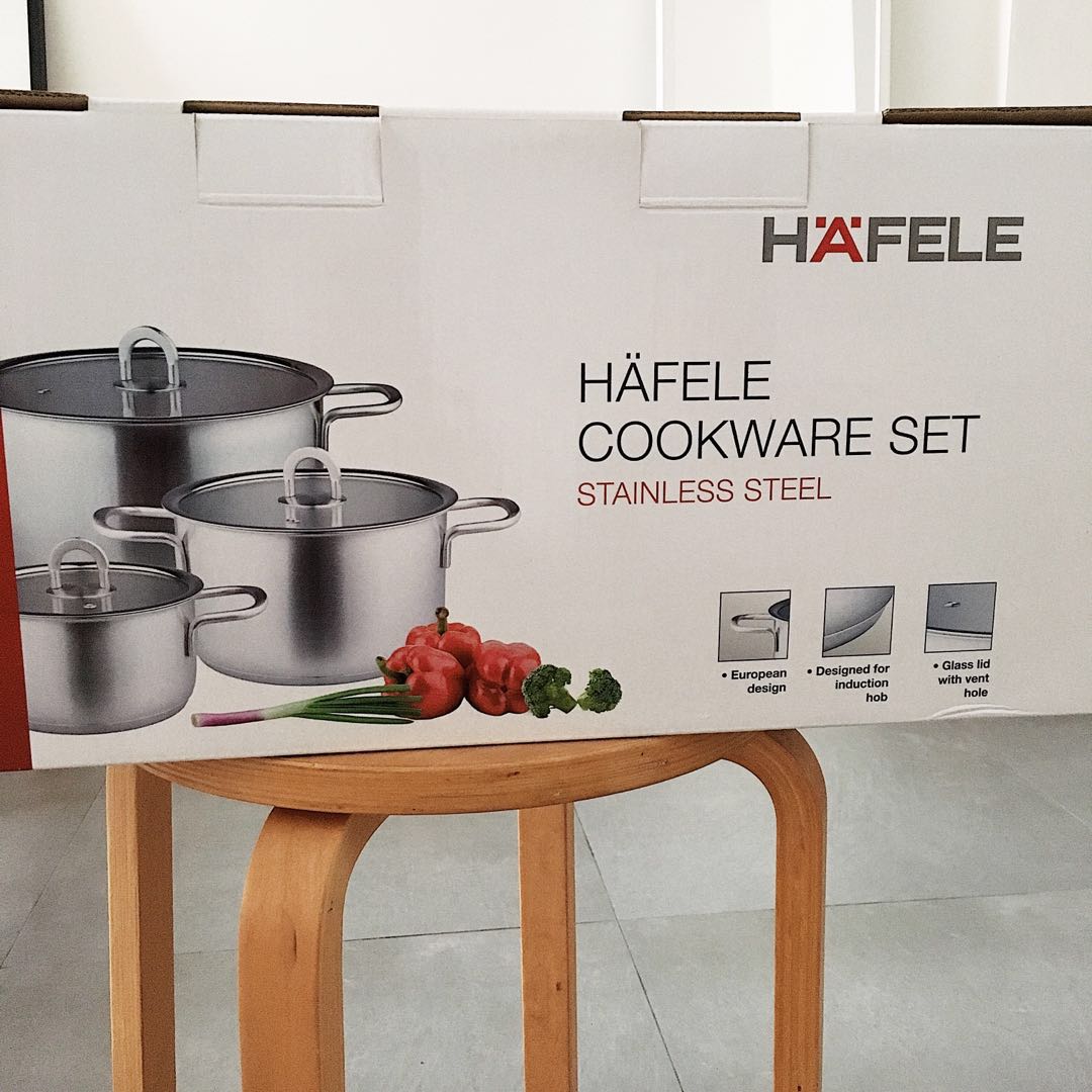 [BNIB] Hafele Premium German Cookware Set + Saucepan, Furniture & Home ...