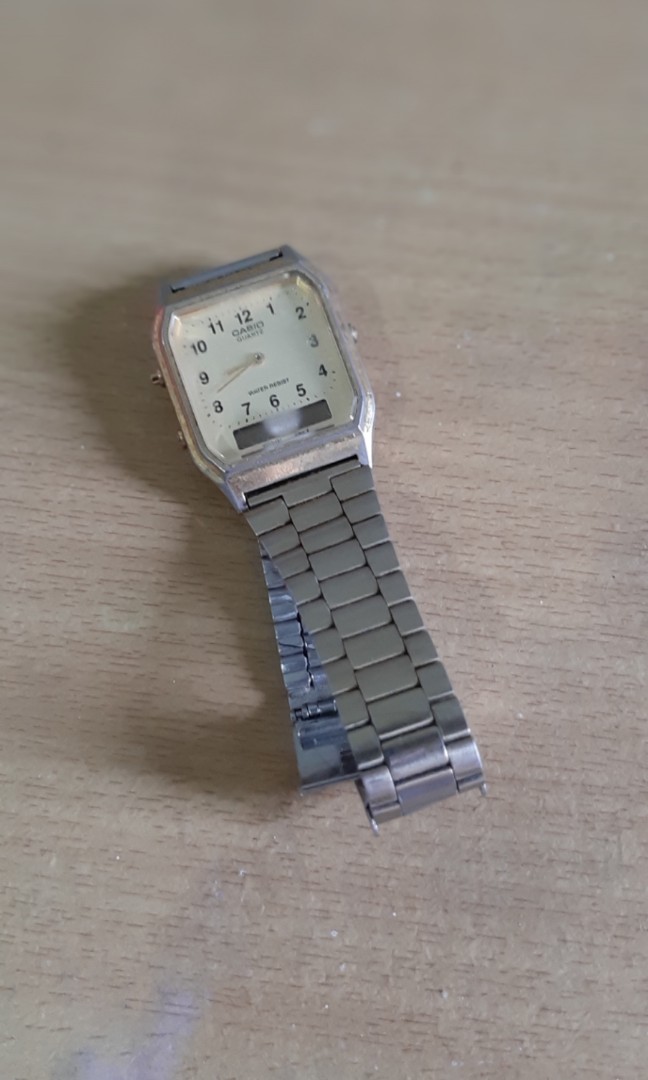CASIO Quartz Water Resist, Fesyen Wanita, Jam Tangan di Carousell
