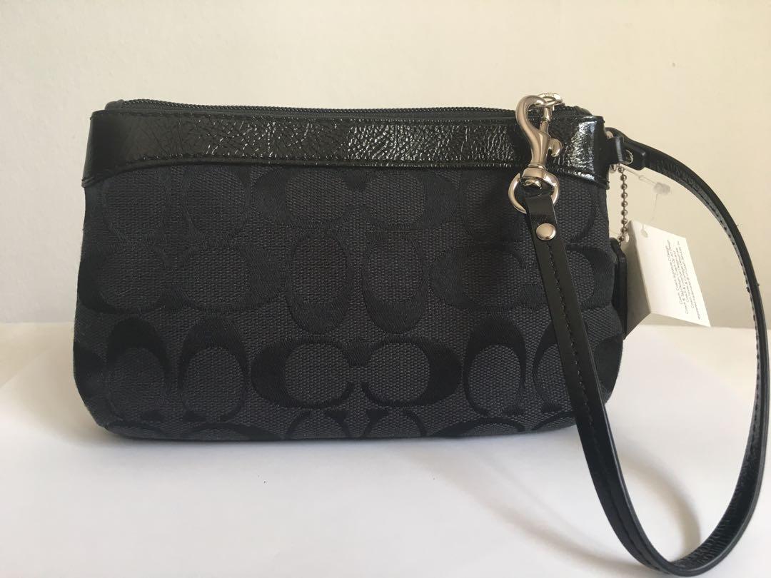 Coach small porch, black, Women's Fashion, Bags & Wallets, Purses ...