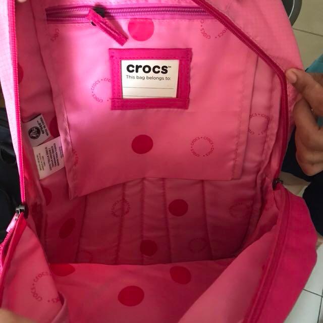 CROCS BACKPACK PINK, Babies & Kids, Going Out, Diaper Bags & Wetbags on ...