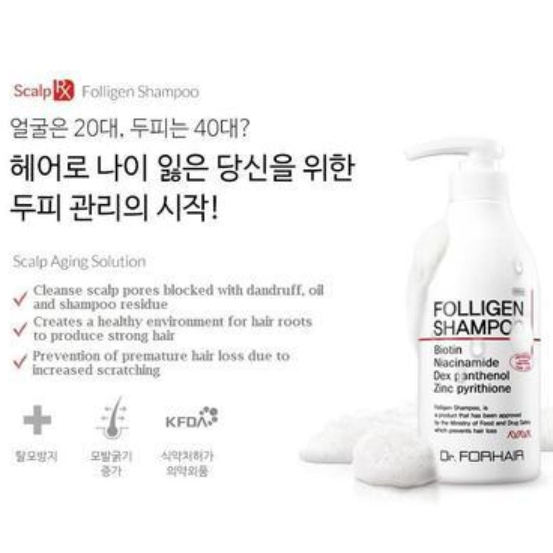 Dr. FORHAIR Anti-Hair Loss Folligen Shampoo, Beauty & Personal Care ...