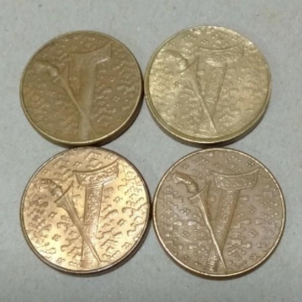 Duit Syiling Lama $1 ringgit coin emas keris Malaysia, Hobbies & Toys ...