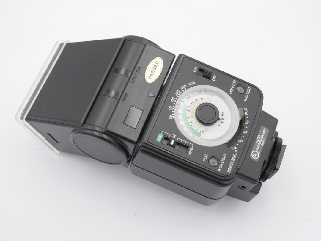 Minolta Auto 360PX Flash Unit, Photography, Cameras on Carousell