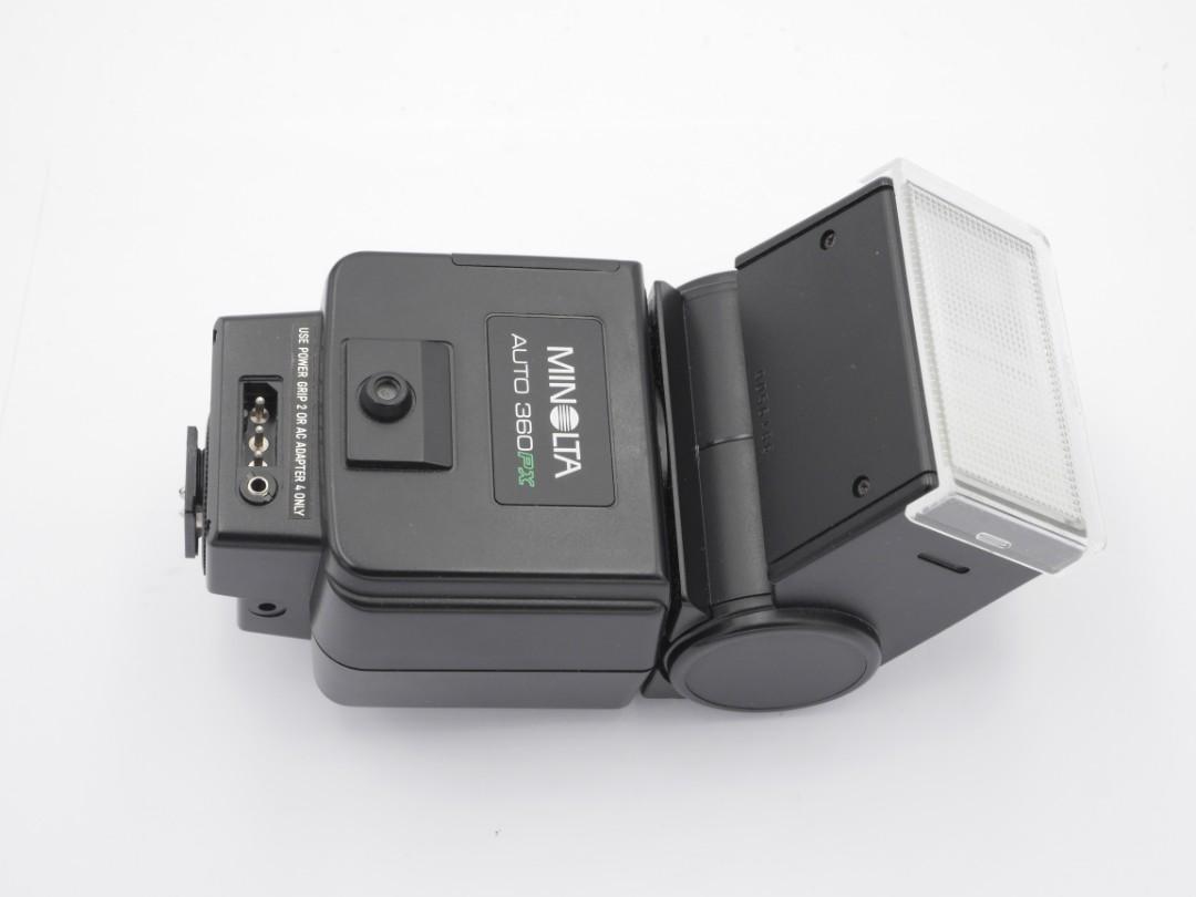 Minolta Auto 360PX Flash Unit, Photography, Cameras on Carousell