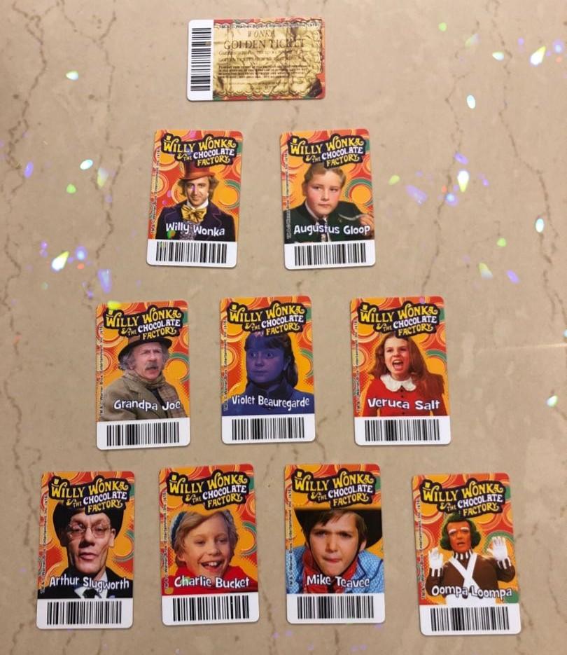 Full Set Timezone Willy Wonka Card Collection, Hobbies & Toys, Toys ...
