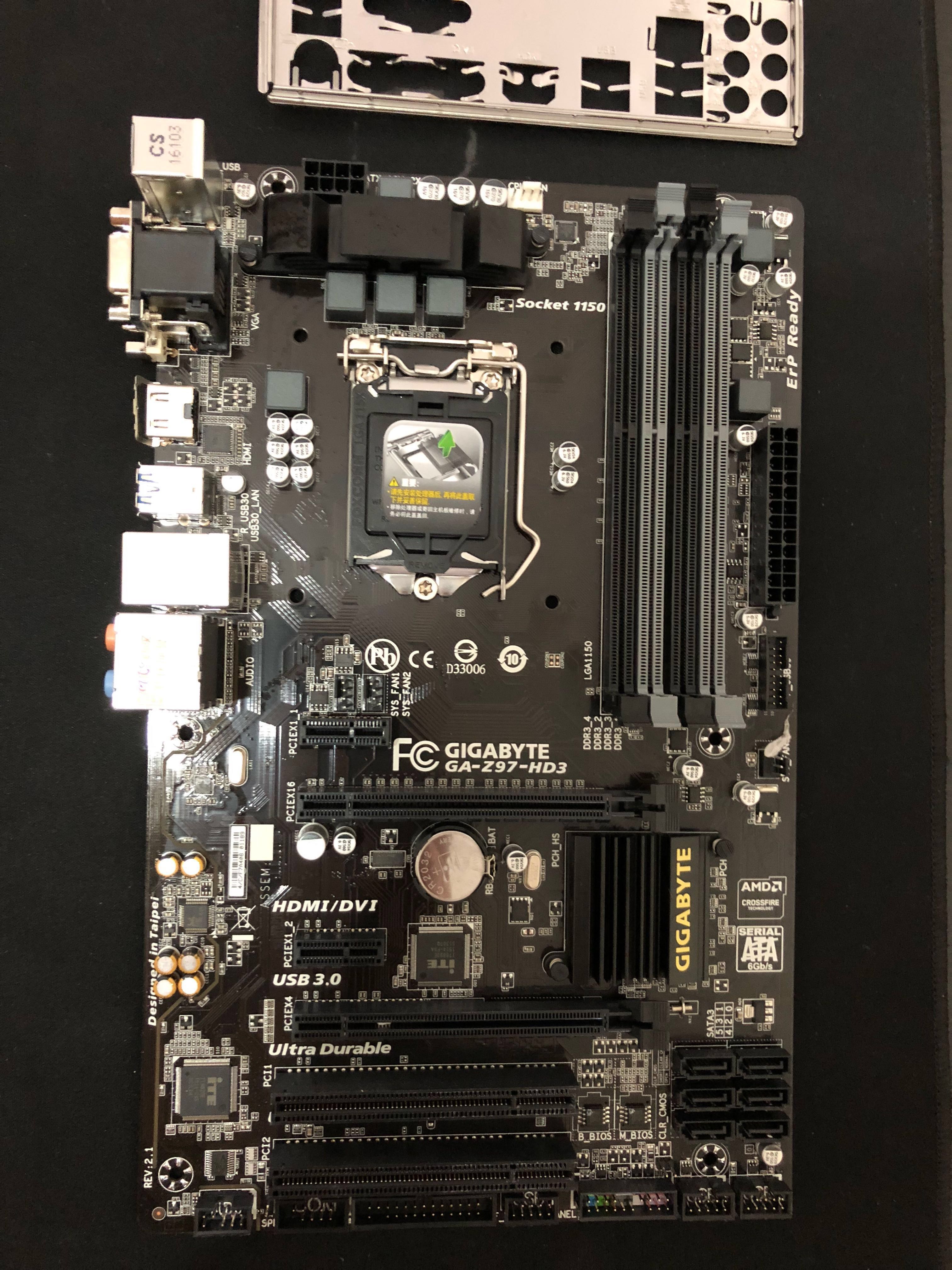 Gigabyte Z97 HD3 Motherboard Socket 1150, Computers & Tech, Parts ...