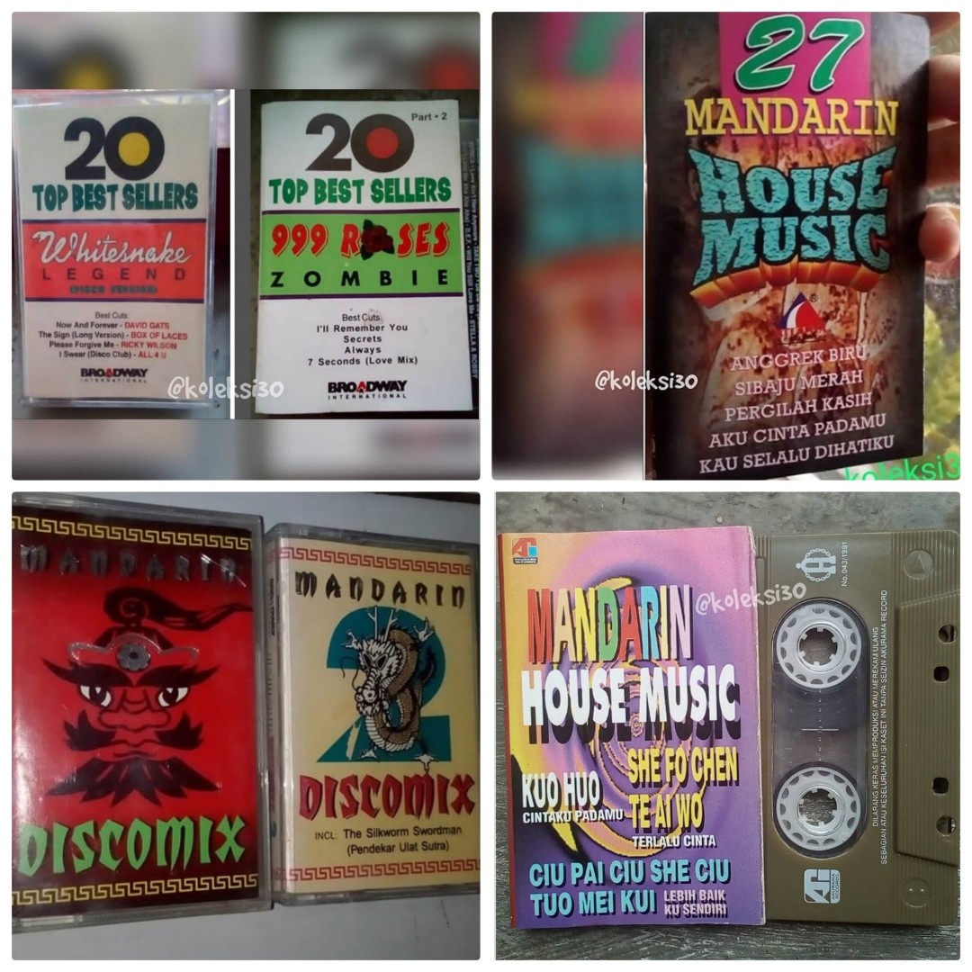 House music - kaset pita, Musik & Media, CD, DVD & Lainnya di Carousell