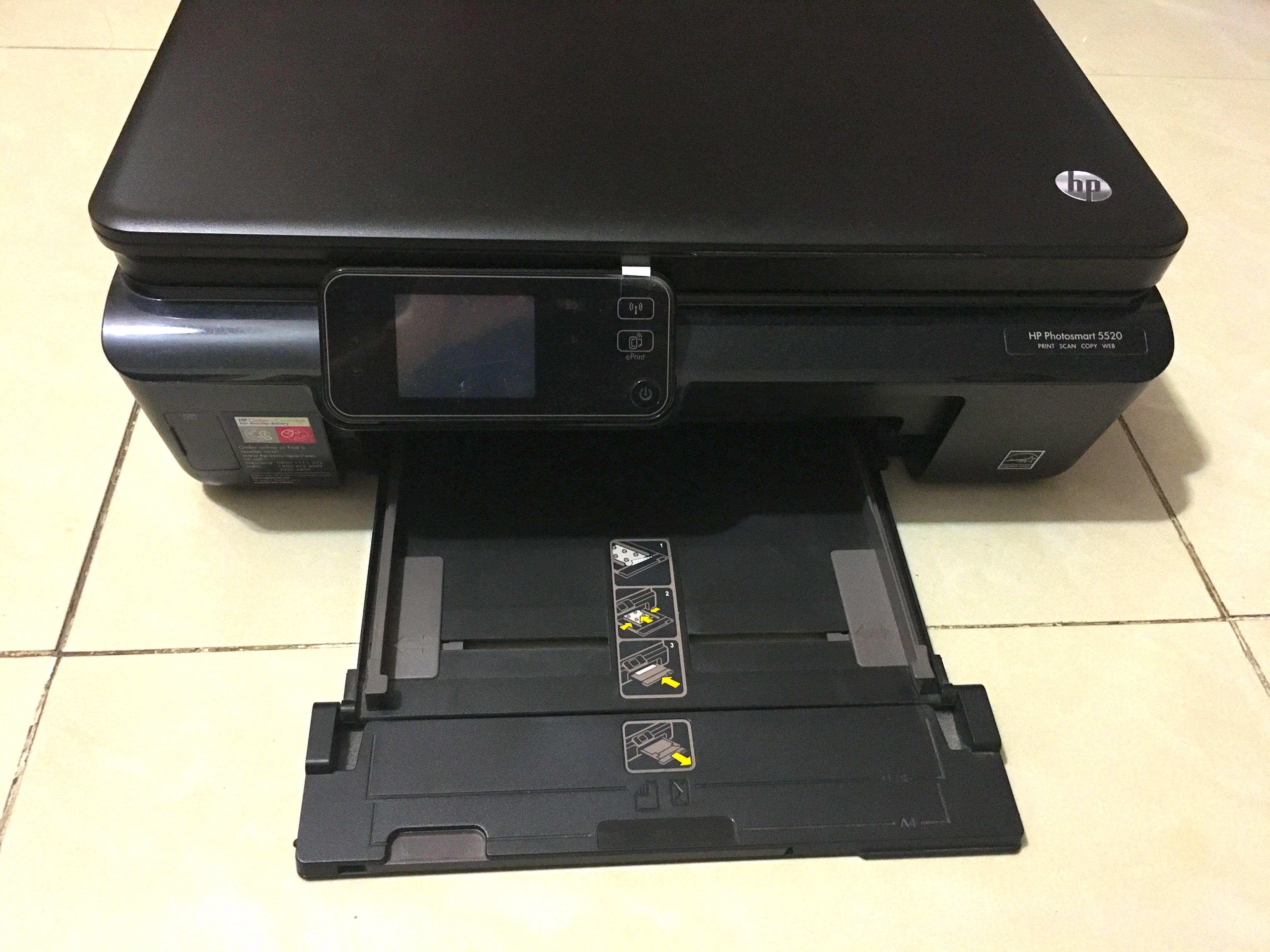 HP Photosmart 5520 - Printer 打印機, 電腦＆科技, 打印機及影印機 - Carousell