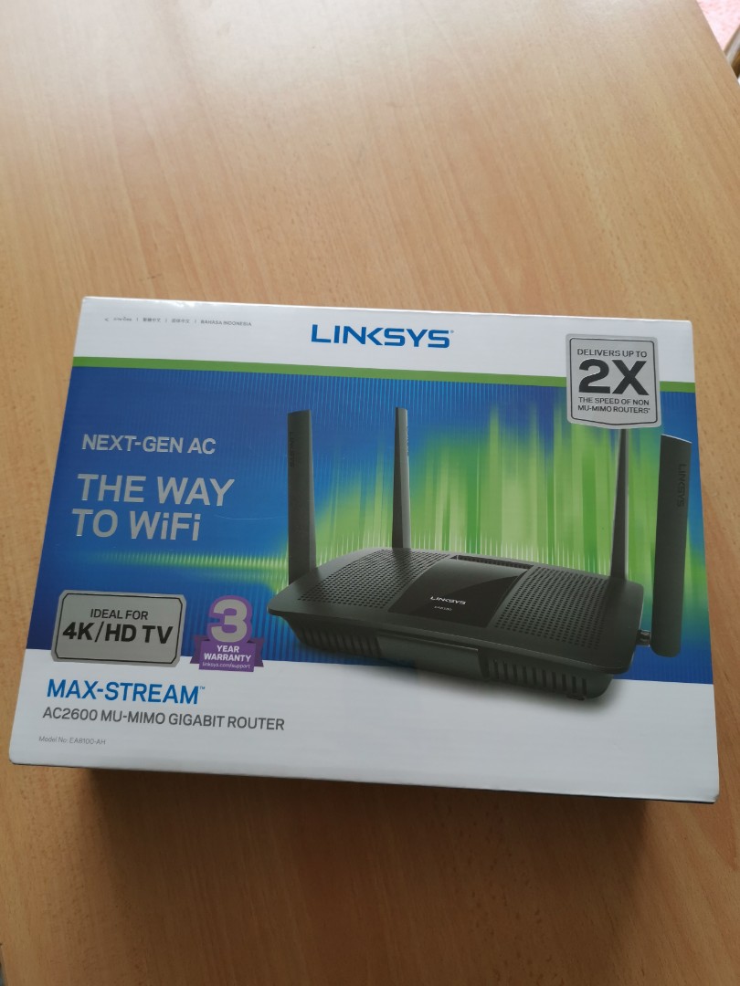 Linksys Max-Stream AC2600 router, Computers & Tech, Parts & Accessories ...