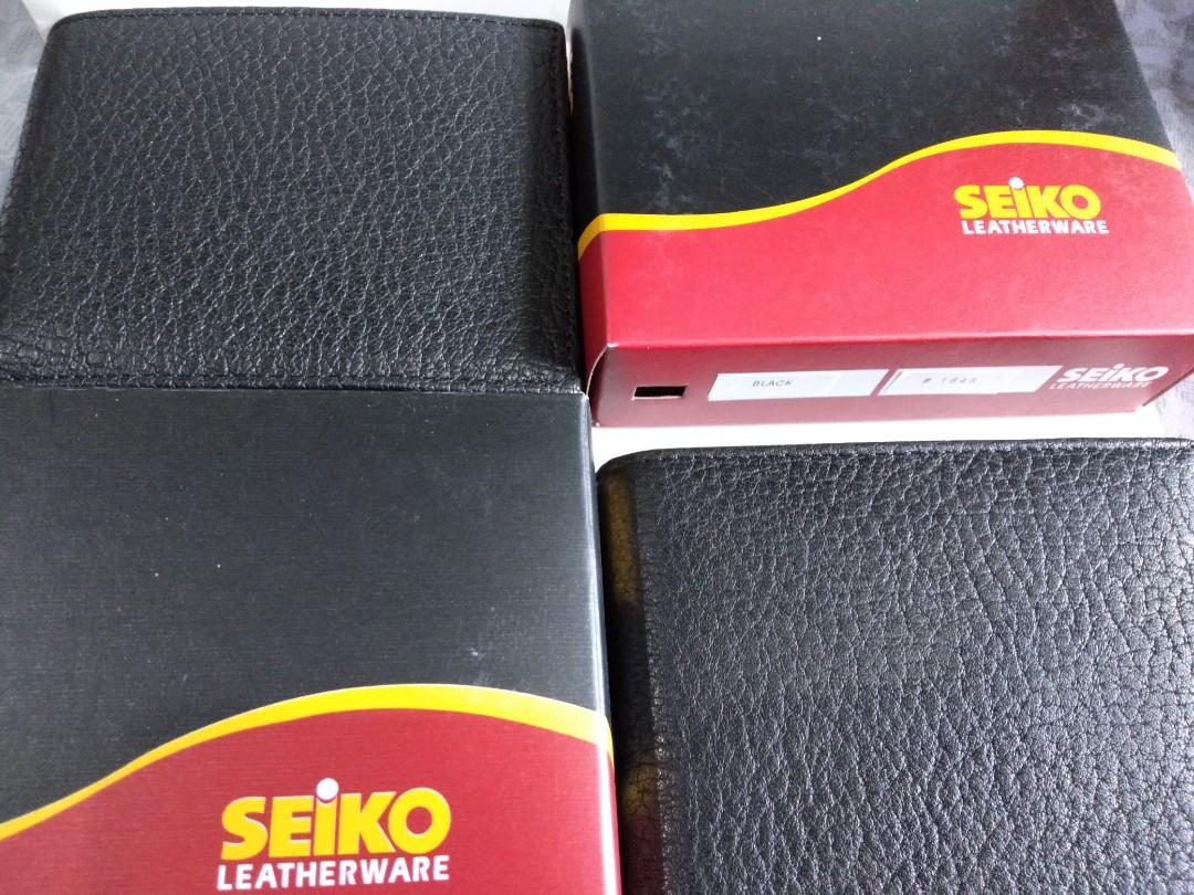 Seiko Leather Wallet, Luxury, Bags & Wallets on Carousell
