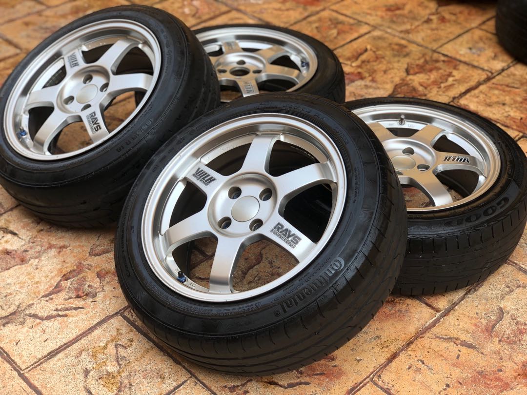 Sport Rim TE37 16 pcd100, Auto Accessories on Carousell