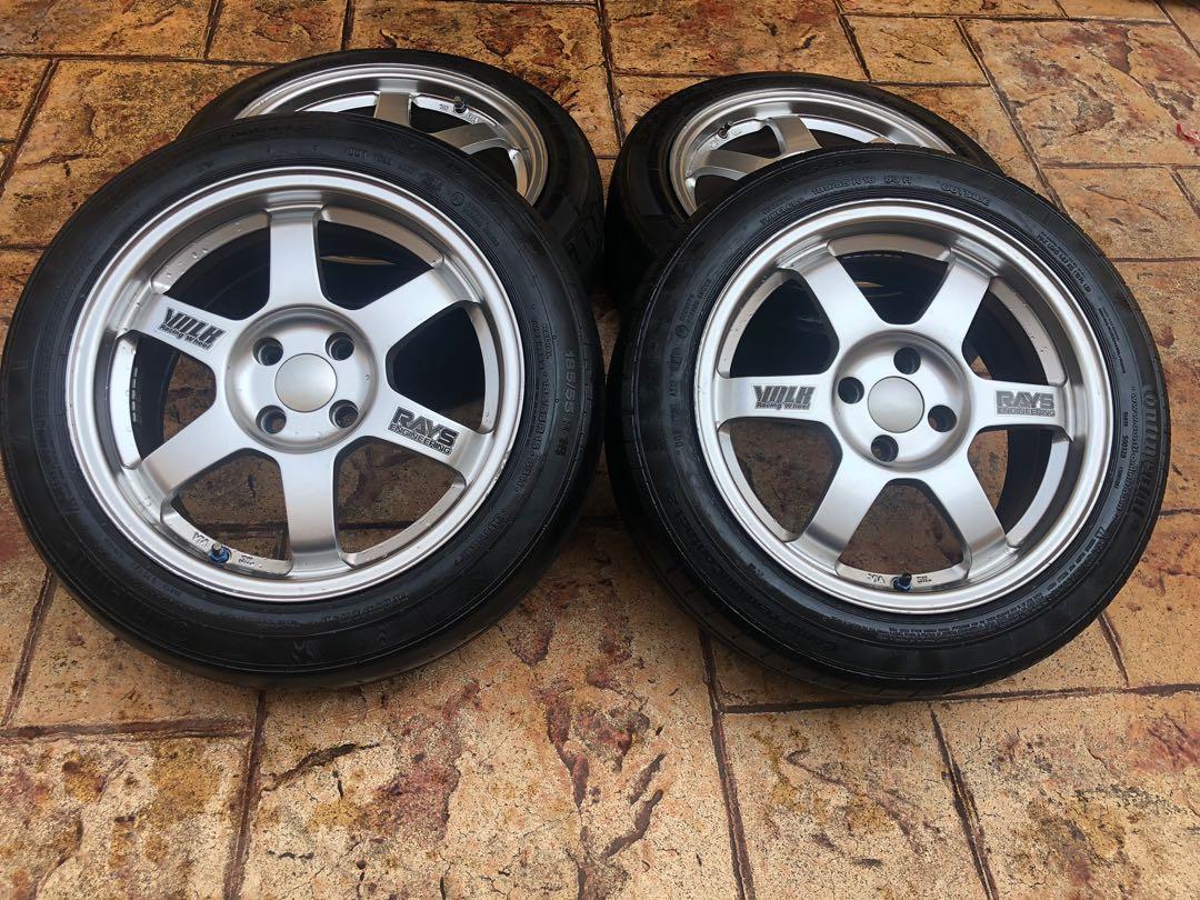 Sport Rim TE37 16 pcd100, Auto Accessories on Carousell