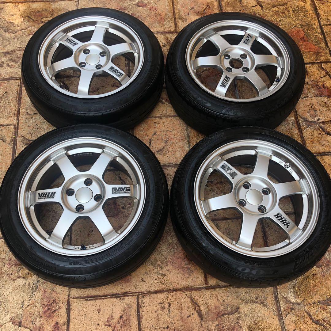 Sport Rim TE37 16 pcd100, Auto Accessories on Carousell