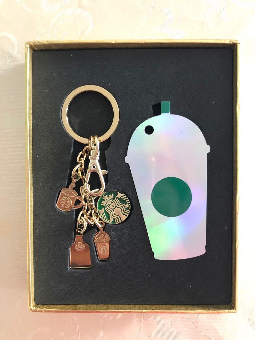 Starbucks collectable keychain + card, Everything Else on Carousell