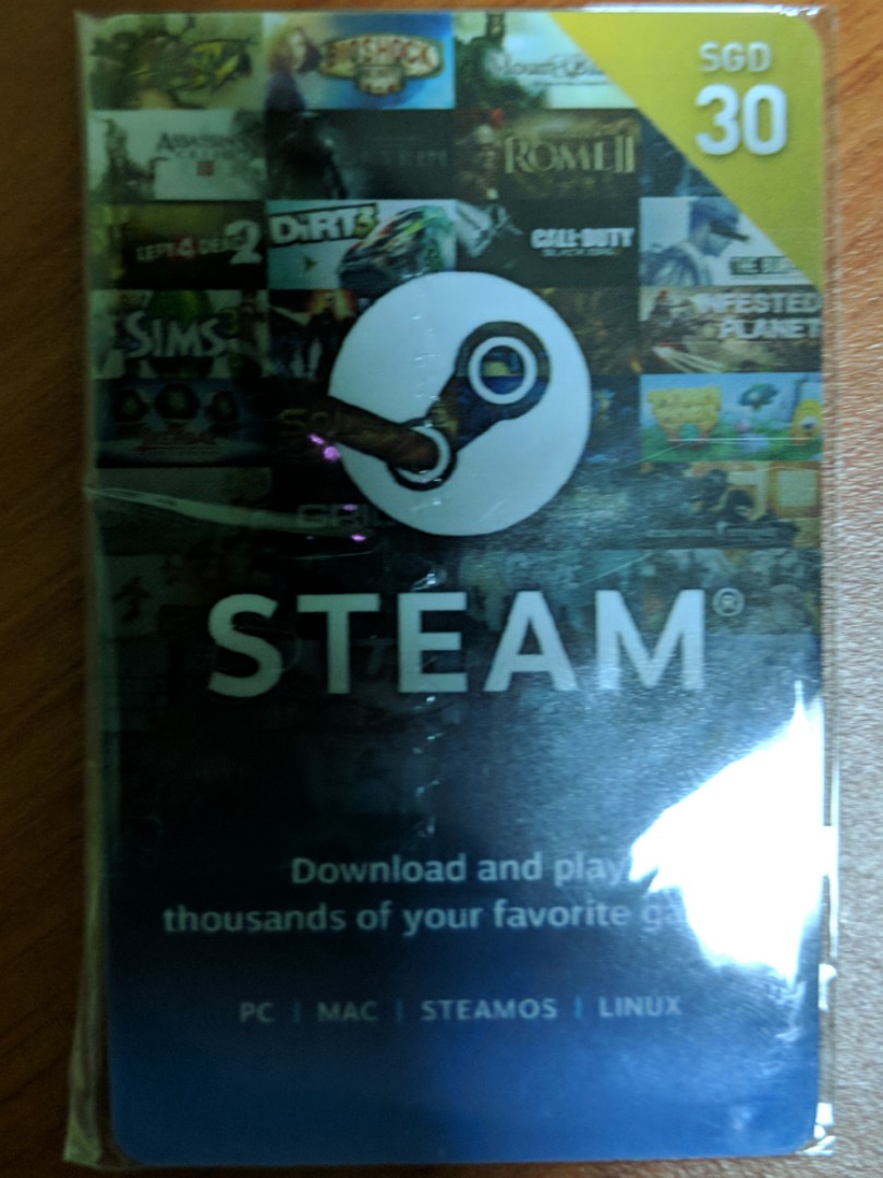 Steam 30$ SGD Gift Card, Video Gaming, Gaming Accessories, Game Gift ...