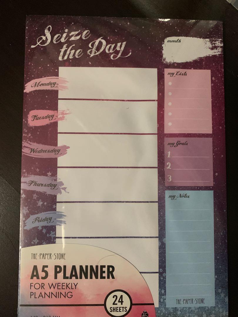 Weekly planner (from Paper Stone), Hobbies & Toys, Stationery & Craft ...