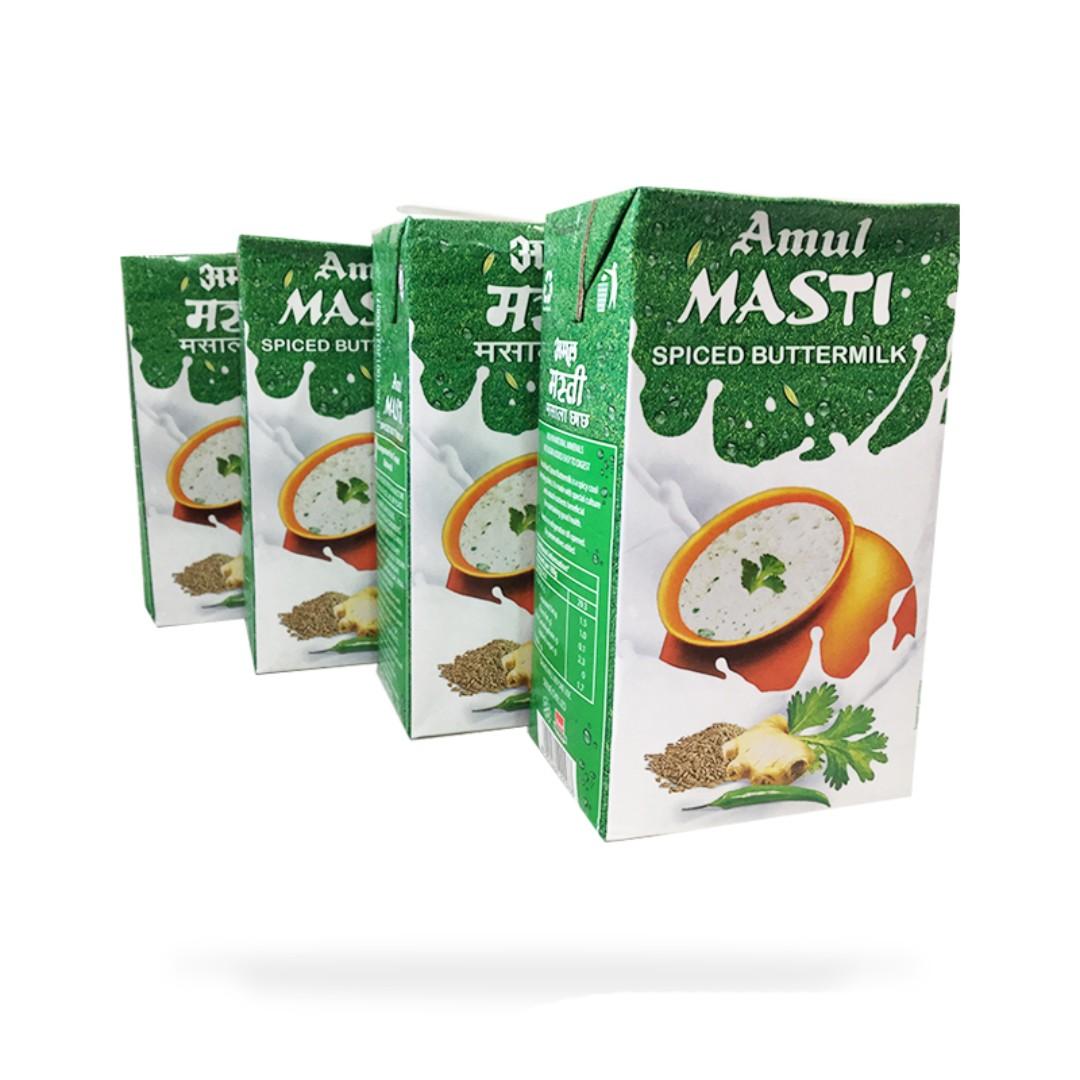 Amul Masti Spiced Buttermilk 1 carton (200ml x 27 pack) Flavoured Milk ...