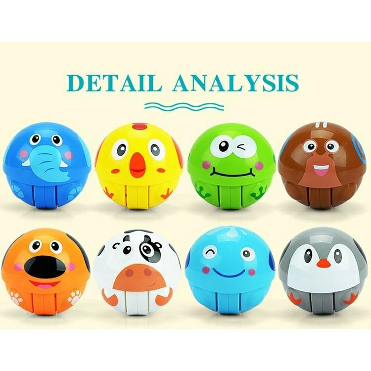 Animals Tumbler Doll Children Baby Kids Toys Scroll Ball Nodding Doll ...