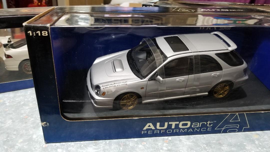 Autoart 1/18 Subaru Impreza WRX STi Wagon 2001 Silver AUTOart 78631, 興趣 ...