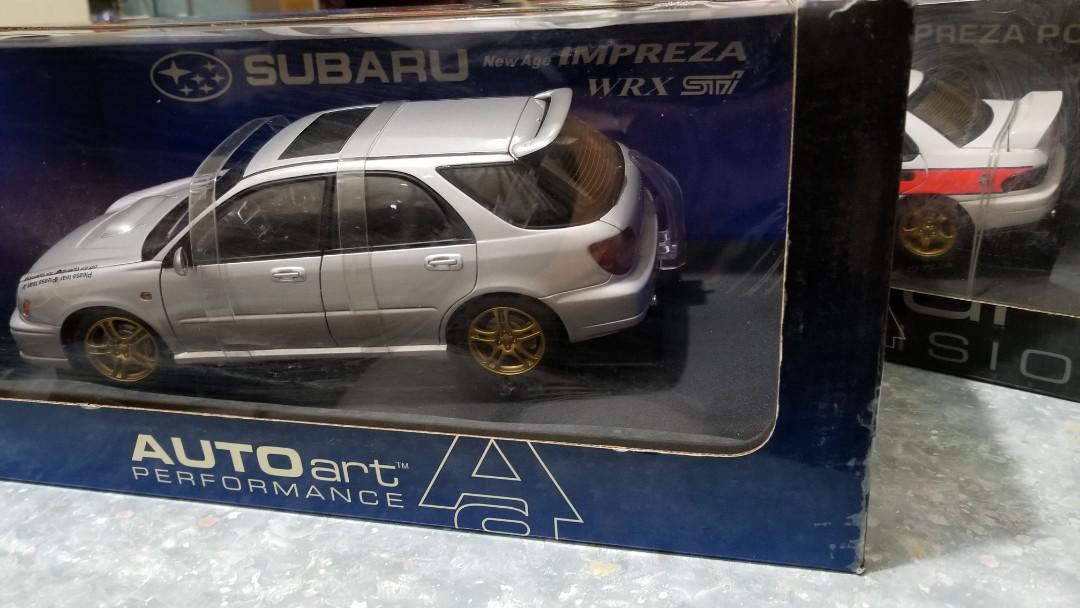 Autoart 1/18 Subaru Impreza WRX STi Wagon 2001 Silver AUTOart 78631, 興趣 ...
